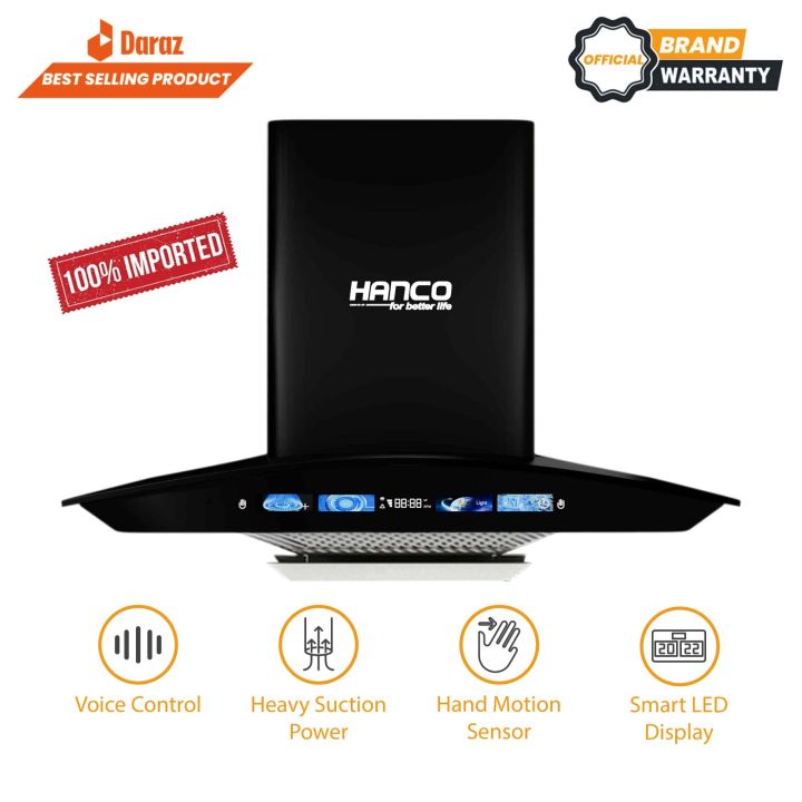 Hanco Smart Voice Control Stainless Steel Hood with Advance Auto ...