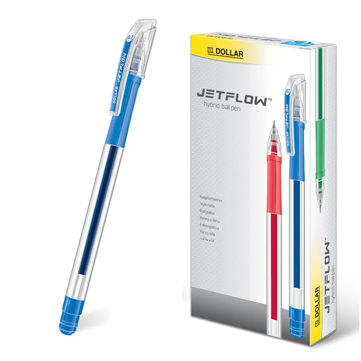 Dollar JetFlow Hybrid Ballpoint Blue Pen – 0.7 mm | Premium Stationery ...