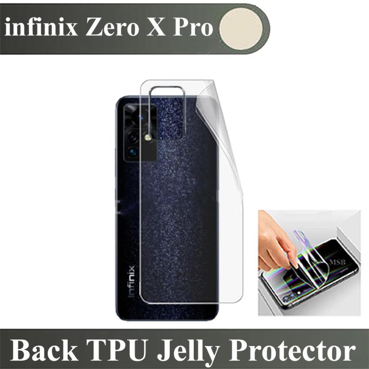 infinix Zero X Pro Back Jelly Protector Soft Film Protection TPU ...