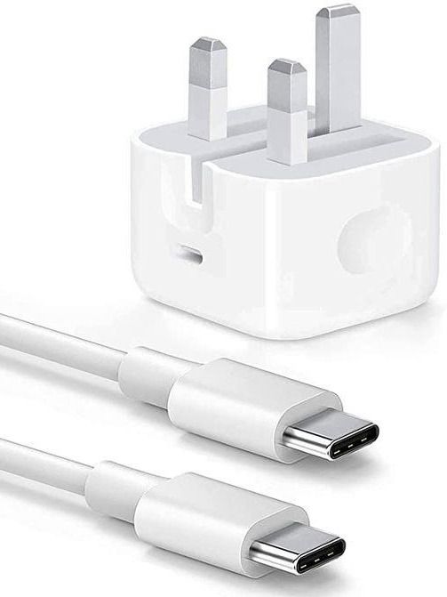 IPHONE 35W 3-PIN Fast Charger USB-C Power Adapter With USB-C To ...