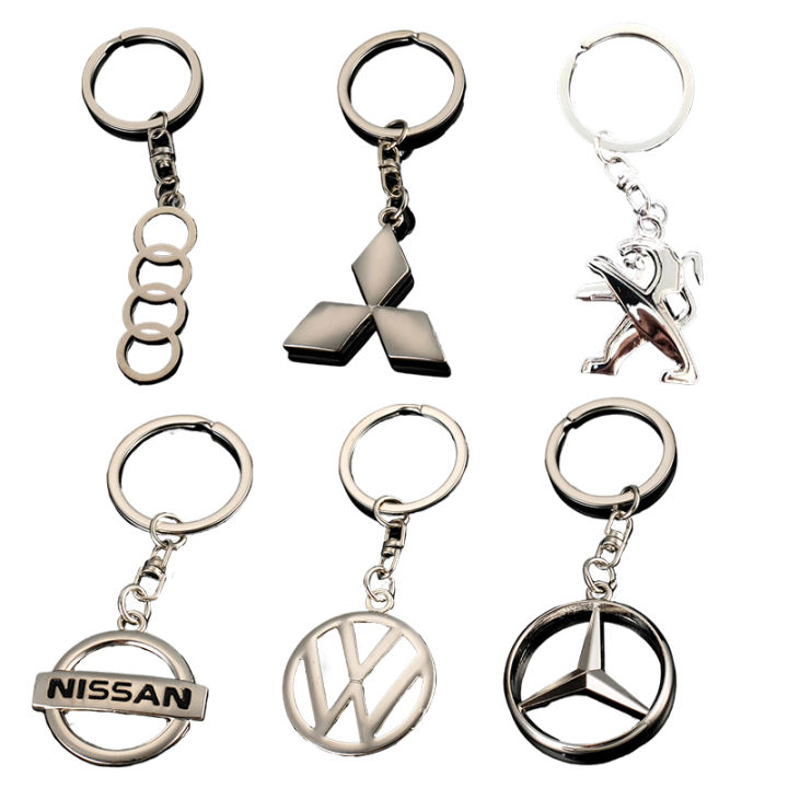 3D Metal/Braided Rope Car Badge Key Chain Decorative Keychain Ring For ...