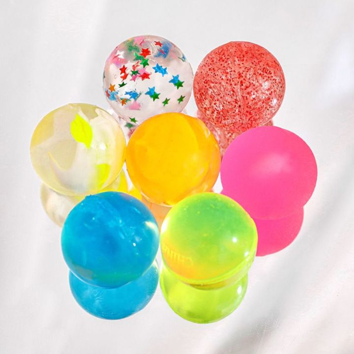 Mini Gradient Color Colorful Bouncy Ball Creative Bouncing Sequin ...
