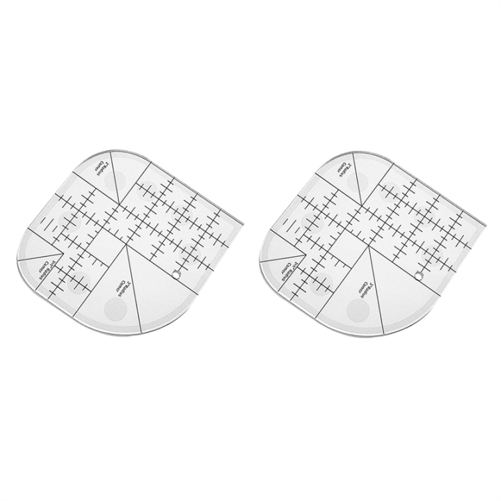 Angle Cutting Ruler Anti-slip Seam Ruler Round Edge Template Ruler ...