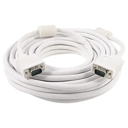 VGA Cables in White Color Male to Male White VGA Cables 5 to 30 Meter ...