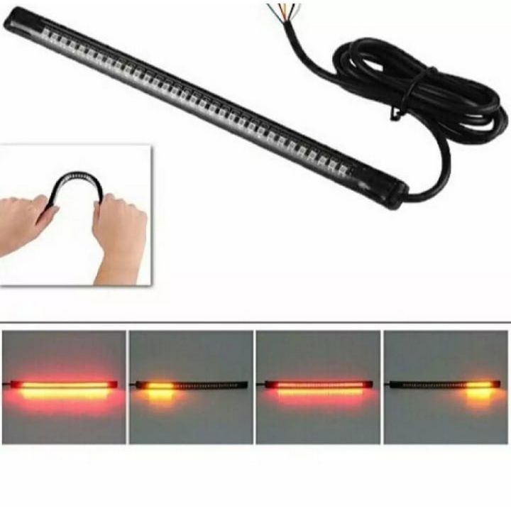 LED Back Light Strip DRL & Turn Signal Indicator for Motorcycle / Bike ...