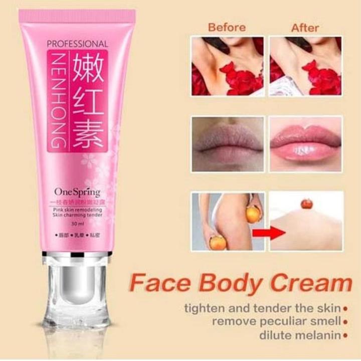 100% Original One Spring Whiting Cherry Pink Skin Charming Cream 30ml ...