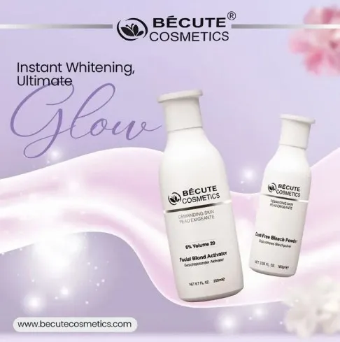 Skin Polish Kit Facial Blond Activator 200ml Dust Free Bleach Powder ...