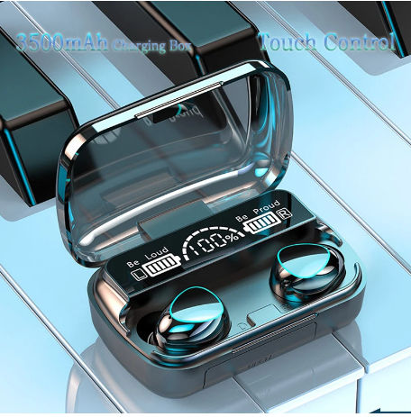 M10 TWS Bluetooth Air buds 3500mAh Power Bank Wireless Earphones with Microphone 9D Stereo ...