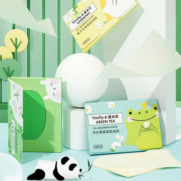 100Pcs Oil Blotting Paper Facial Cleansing Oil Control Absorbing ...