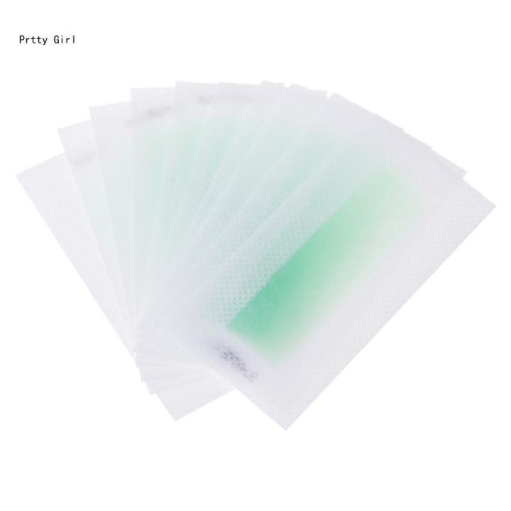 10x Hair Removal Depilatory Epilator Cold Wax Strips Paper Pad For Face ...