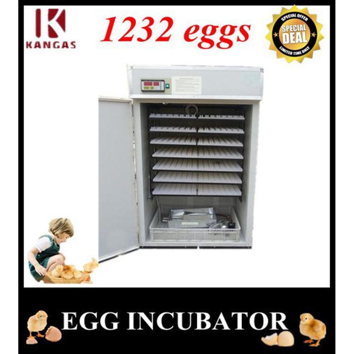 1232 Eggs Commercial Fully Automatic Incubator Digital Hatchery Machine ...
