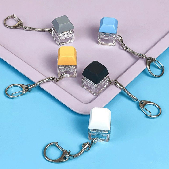 Merit +1 Muyu Decompression Keychain Mechanical Keyboard Button Keyring ...