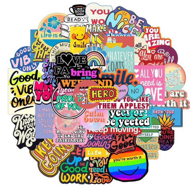 quotation sticker beautiful aesthethic for laptop phone case notebook ...