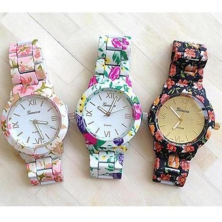 Pack of 3 Geneva Watch For Girls With Out Box | Daraz.pk