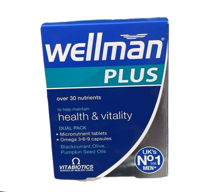 Wellman Plus - 56 tablet's - Original UK Imported - Omega 3-6-9 ...