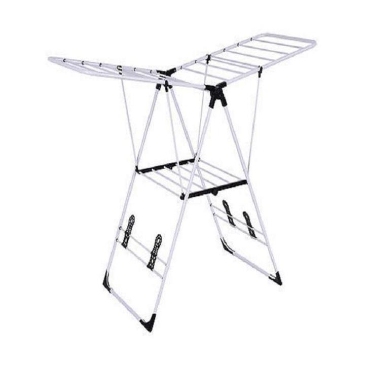 Clothes Storage Drying Rack - Silver | Daraz.pk