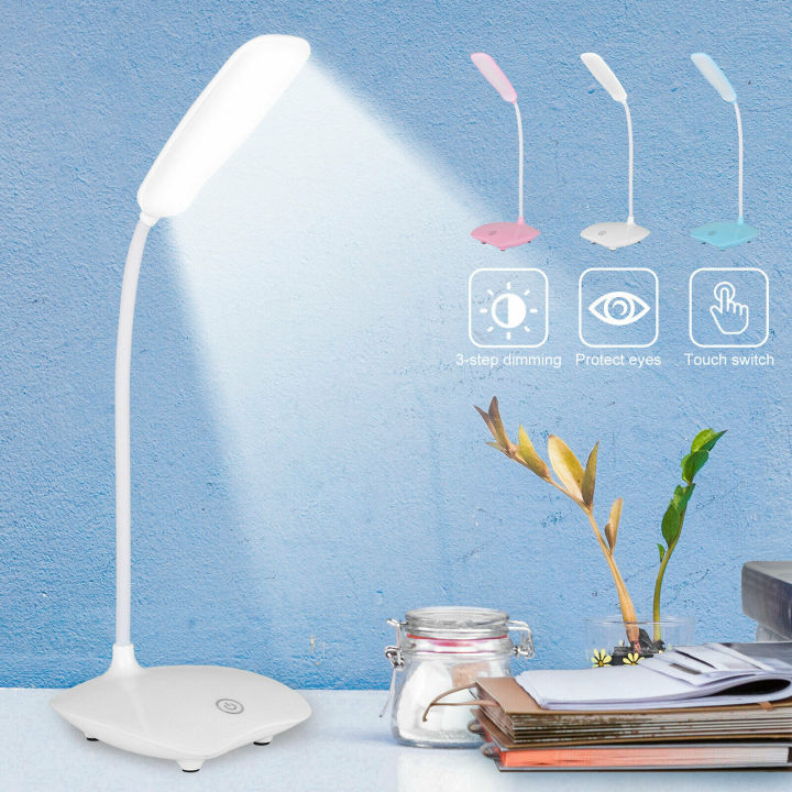 Portable 360-Degree Adjustable LED Desk Lamp – Eye Protection, Three ...