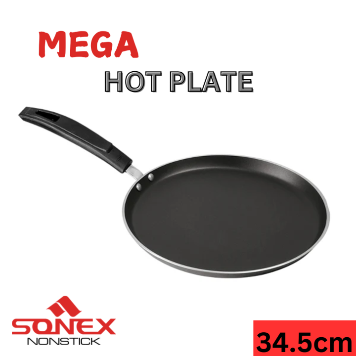 Sonex Non-Stick Mega Hot Plate – 34.5 cm – Heavyweight Tawa / Pizza Pan ...