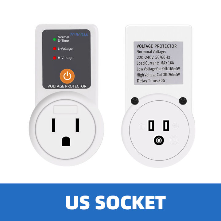 【FOOT SOFA】Automatic Voltage Protector Socket Switcher AC 220V 16A ...