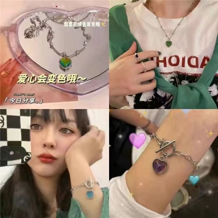 New Temperature-sensitive Color-changing Love Bracelet Same Style ...