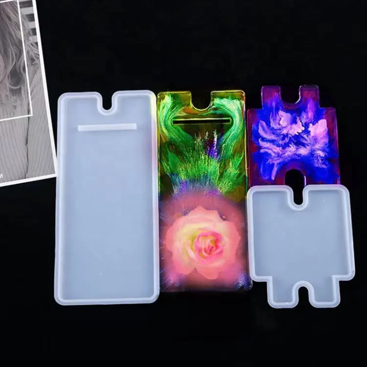 Mobile Phone Holder Silicone Mold for Fun DIY Cellphone Stand Resin ...