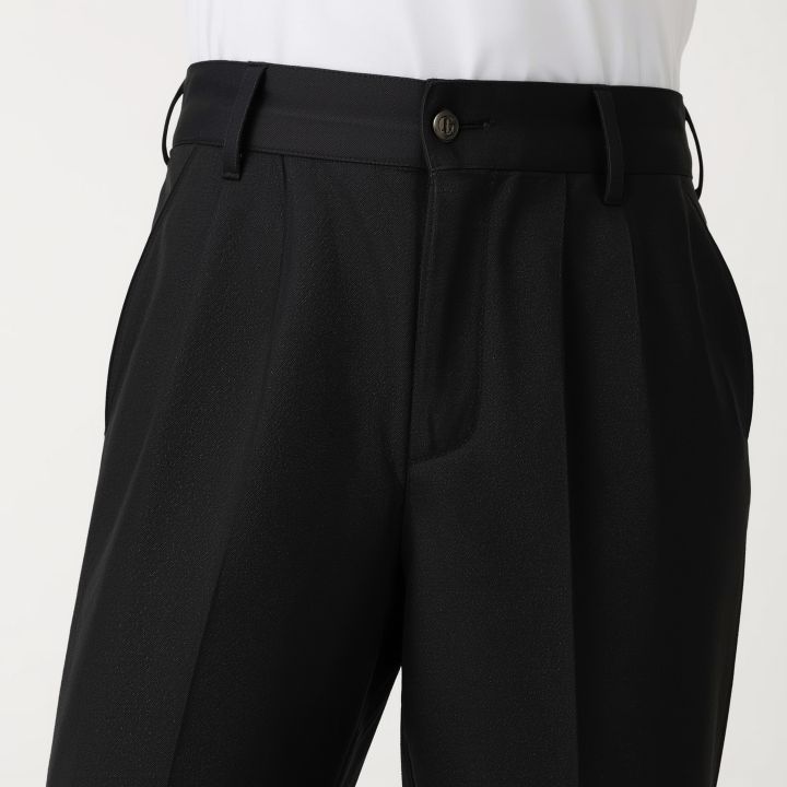 "Men’s Black Traditional Gurkha Pants – Classic High Waist Pleated ...