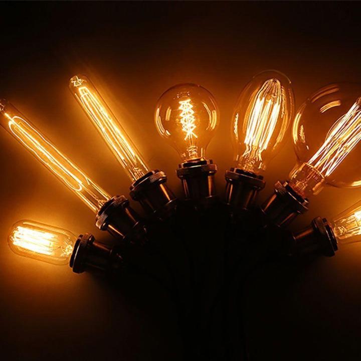 Glass + tungsten wire Edison bulb -saving E27/E26/B22 Filament lamp E27 ...