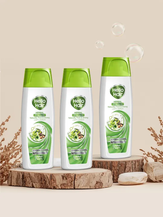 Pack of 3 Hello_Hair Herbal Shampoo 180ml | Daraz.pk