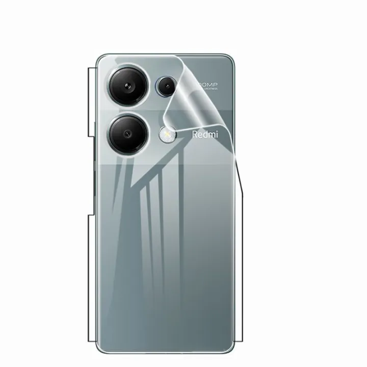 Xiaomi Redmi Note 13 Pro 4G Back Jelly Protector Soft TPU Hydrogel With ...