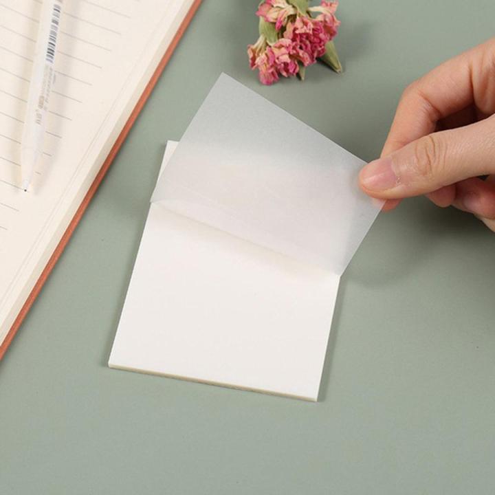 Transparent Sticky Notes Transparent Clear Notepad Sticky Note Set ...