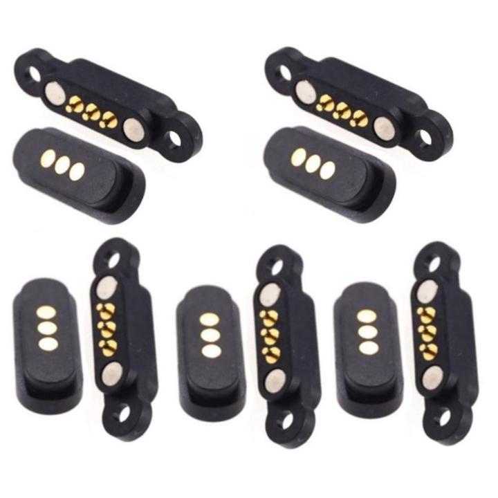 JAERBEE 5 Pairs Spring Loaded Magnetic Pogo Pin Connector 3 Positions ...