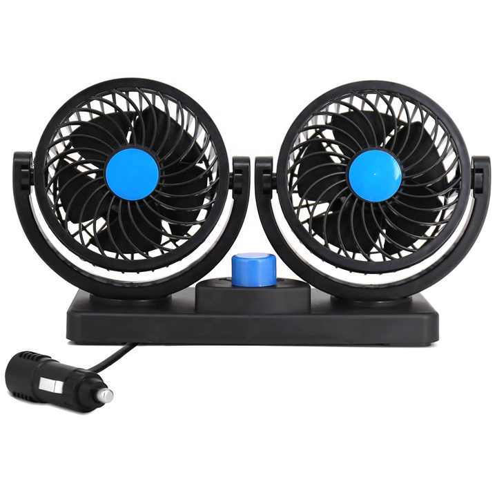 Universal 12V Mini Electric Car Fan Low Noise Summer Car Air ...