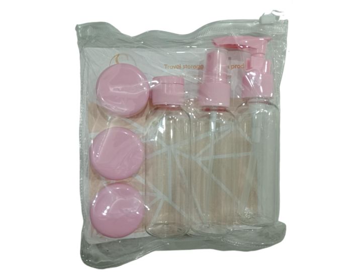 Travel Pack Complete Mini Cosmetic Bottle Set Travel Bottle Kit | Daraz.pk