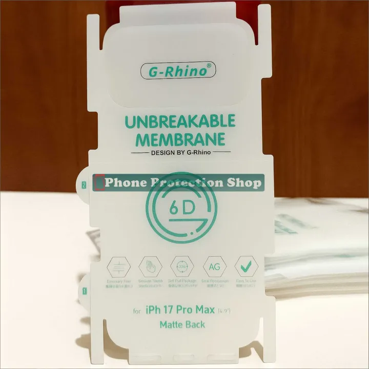 Apple Iphone 17 Pro Max Full Back 360 Unbreakable AG Matte Membrane ...