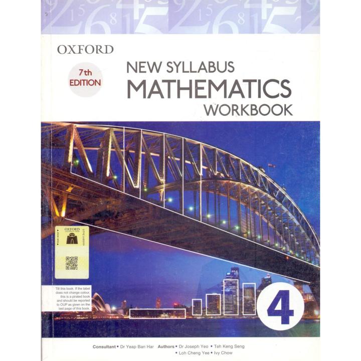 Oxford New Syllabus Mathematics For 4th Class Work Book 7th Edition | Daraz.pk