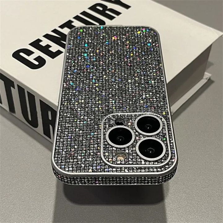 Full Lens Protection Glitter Rhinestone Case For iPhone 12 11 13 Pro ...