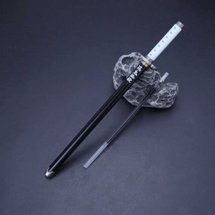 Fashion Mini Katana Anime Sword Model Gel Pen Black Ink Refill Writing ...