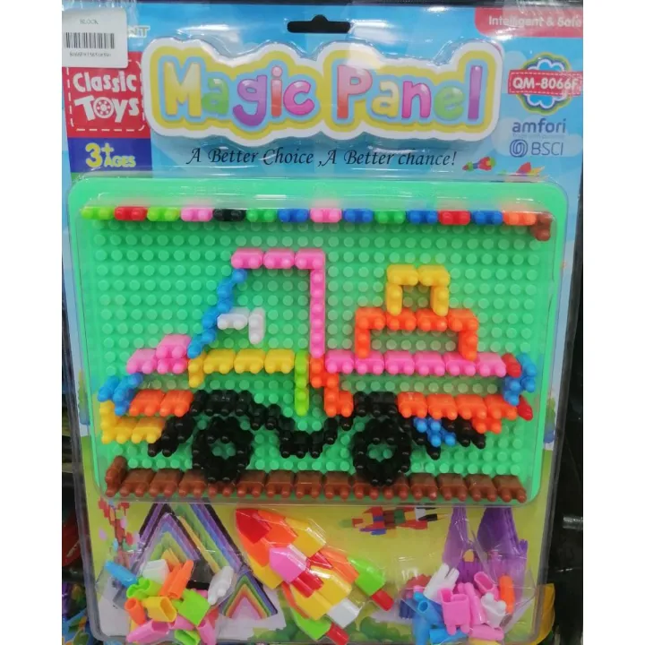 Magic Panel Blocks Activity Board 150+ Pieces, Early Learning and ...