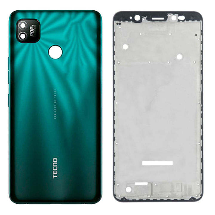 Tecno Pop 4 Middle Frame Housing With Power and Volume Buttons and ...