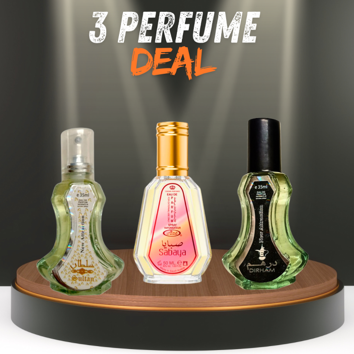 Pack of 3 Perfumes – Dirham, Pure Black & Dirham | Premium Fragrances ...