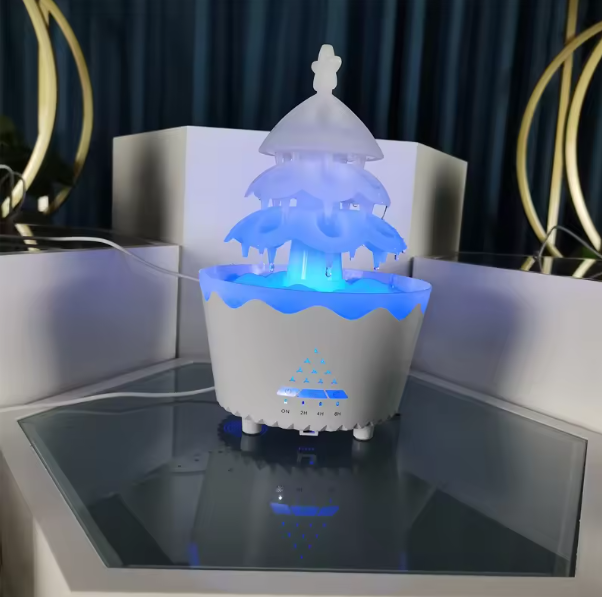 Dsp Appliances 7 Changing Color Christmas Tree Humidifier Waterfall ...