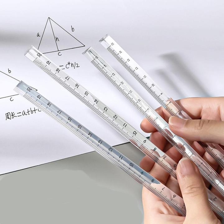 15cm/20cm Transparent Straight Ruler Students Stationery Simple ...