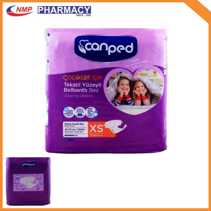 CANPED Adult Diapers Extra Small | Disposable Incontinence Diapers for ...