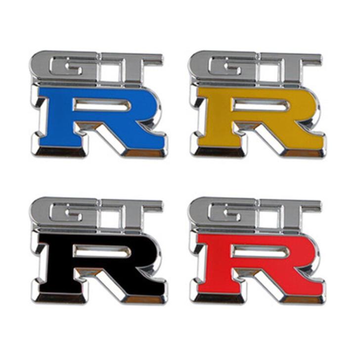 【Universal Car Parts Store】GTR Car Logo Metal R GT Decals Badge ...