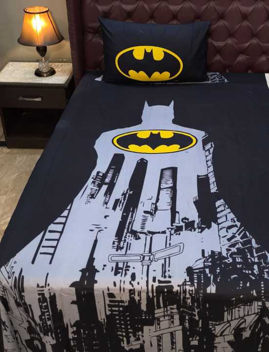 The Batman Kids cotton Bed Sheet | Daraz.pk