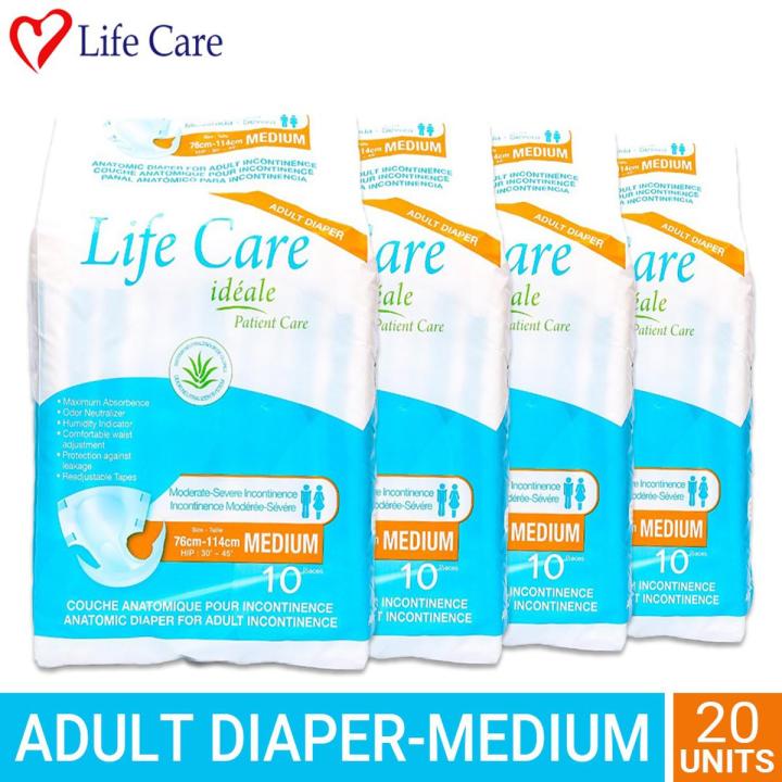 LifeCare Adult Patient Diapers Disposable 20s Diapers - M Medium | Daraz.pk