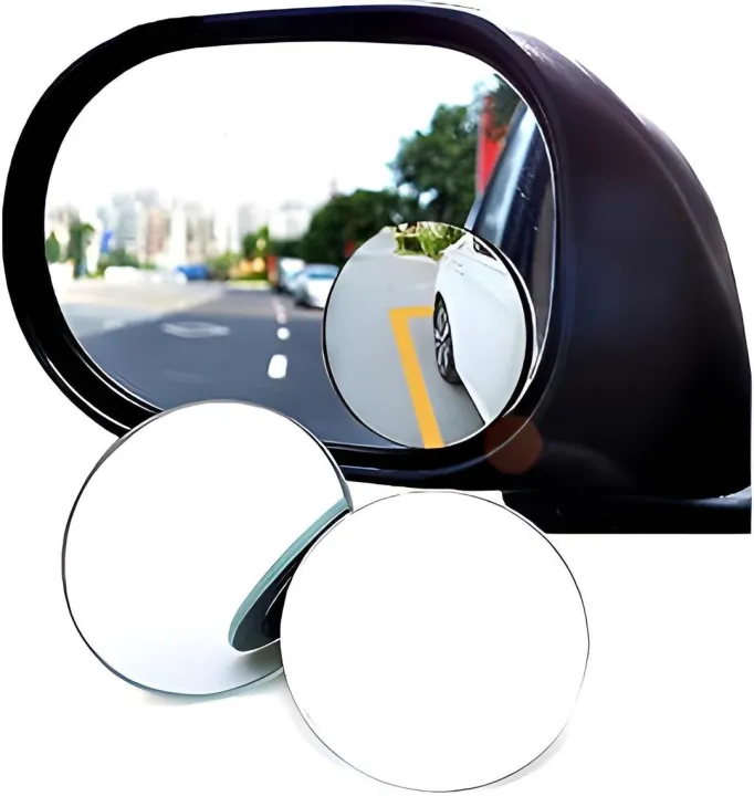 2 Pcs Car Mirror - Car Rear View Blind Spot Mirror Adjustable 360 ...