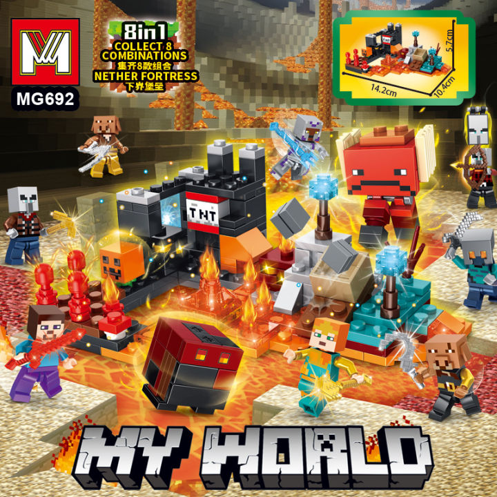 kids toys Compatible with LEGO building blocks minecraft toy MC STEVE ...
