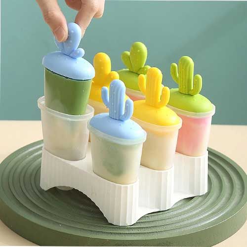 Cactus Popsicle Maker Reusable Ice Cream Mold | Daraz.pk