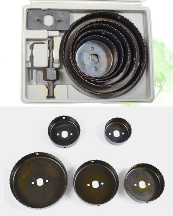 8Pcs Woodworking Hole Saw Set Drill Bit Hole Cutter Set For ...